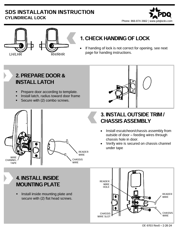 SDS Electronic Cylindrical Lock | PDQ Locks